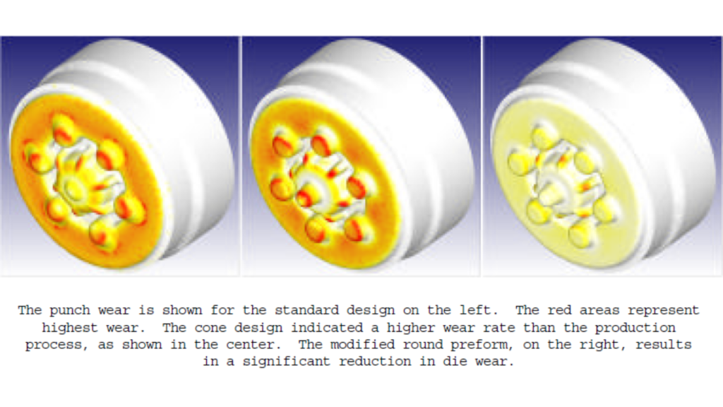 Forging die wear - Software DEFORM