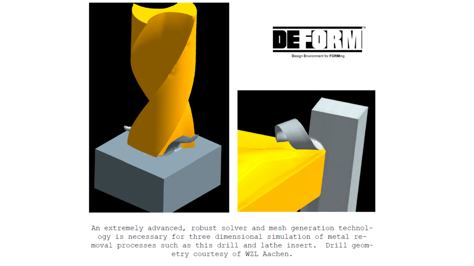 Simulation of Chip Geometry - Software DEFORM