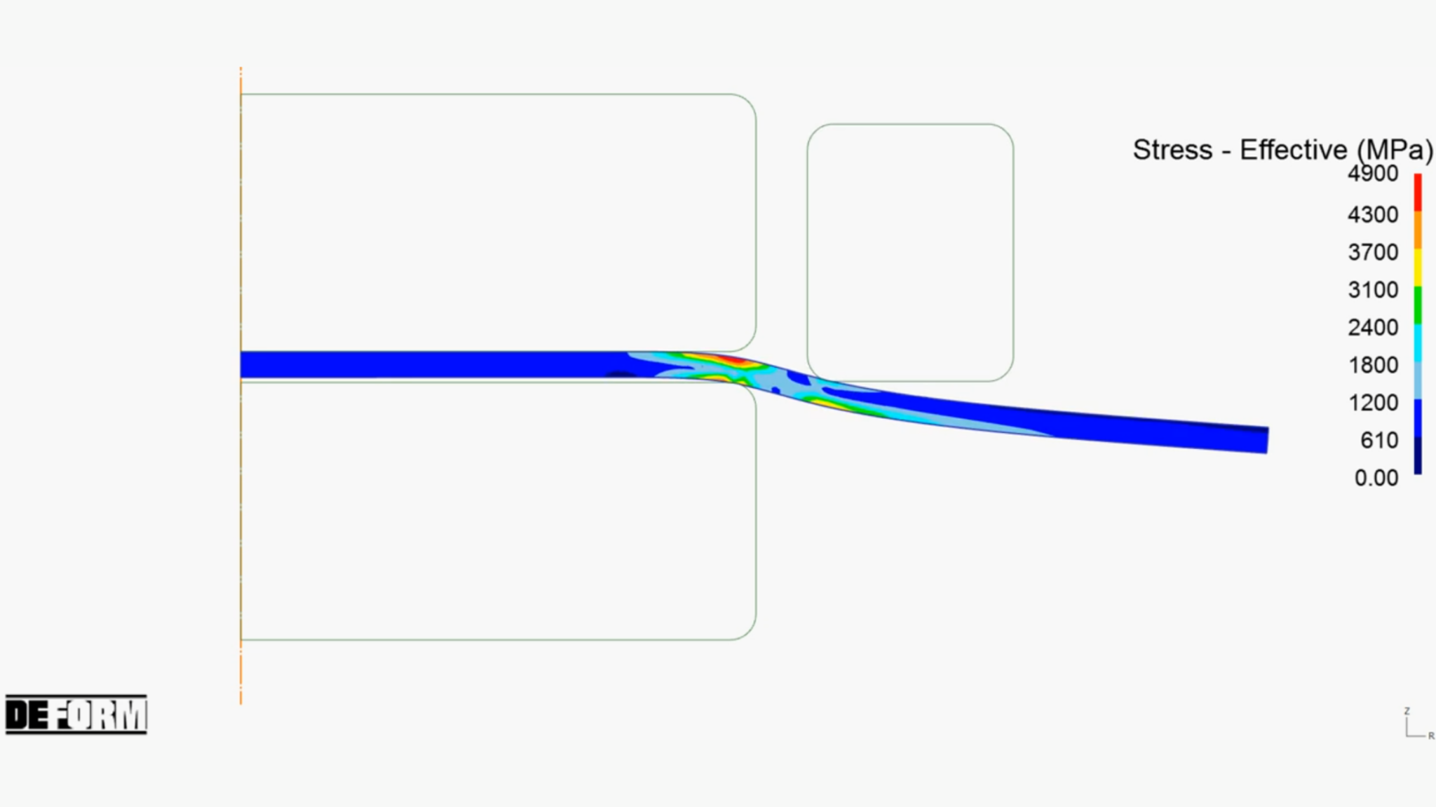 Bending simulation of metals with DEFORM software