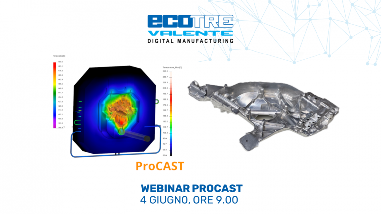 Webinar gratuito Procast e Quikcast per la pressocolata - Ecotre Valente